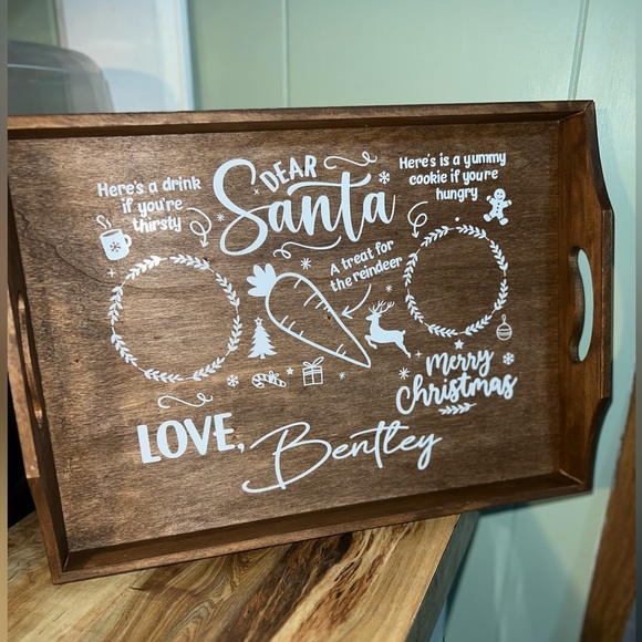 None | Holiday | Custom Santa Trays | Poshmark